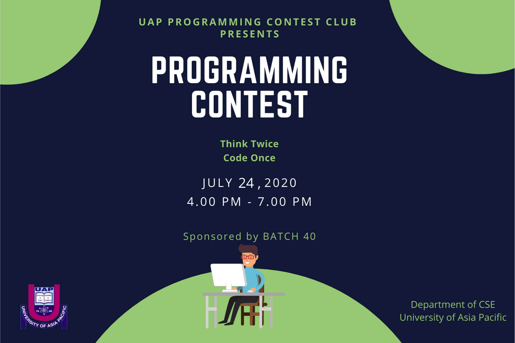 Intra UAP Programming Contest 2020 - Junior | Toph