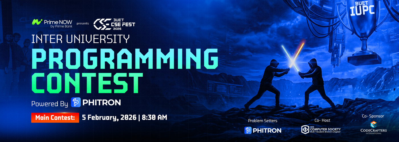 Inter University Programming Contest Powered By Phitron | Prime Now ...